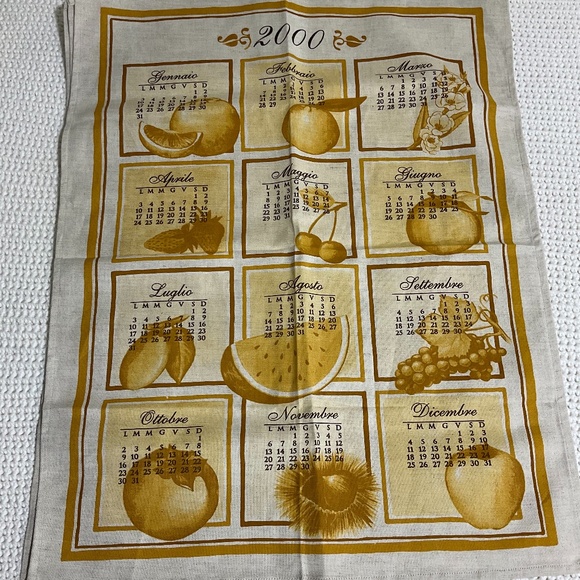 Williams Sonoma | Kitchen | New Vintage Made In Italy Rustic Calendar ...
